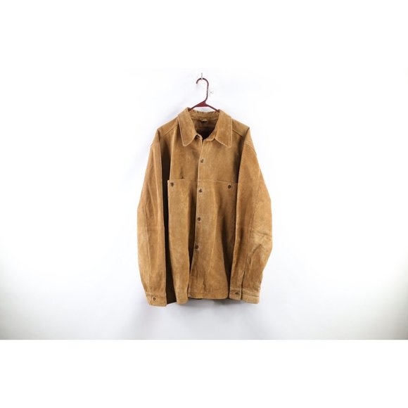 Vintage | Jackets & Coats | Vintage 9s Streetwear Xl Distressed Suede ...